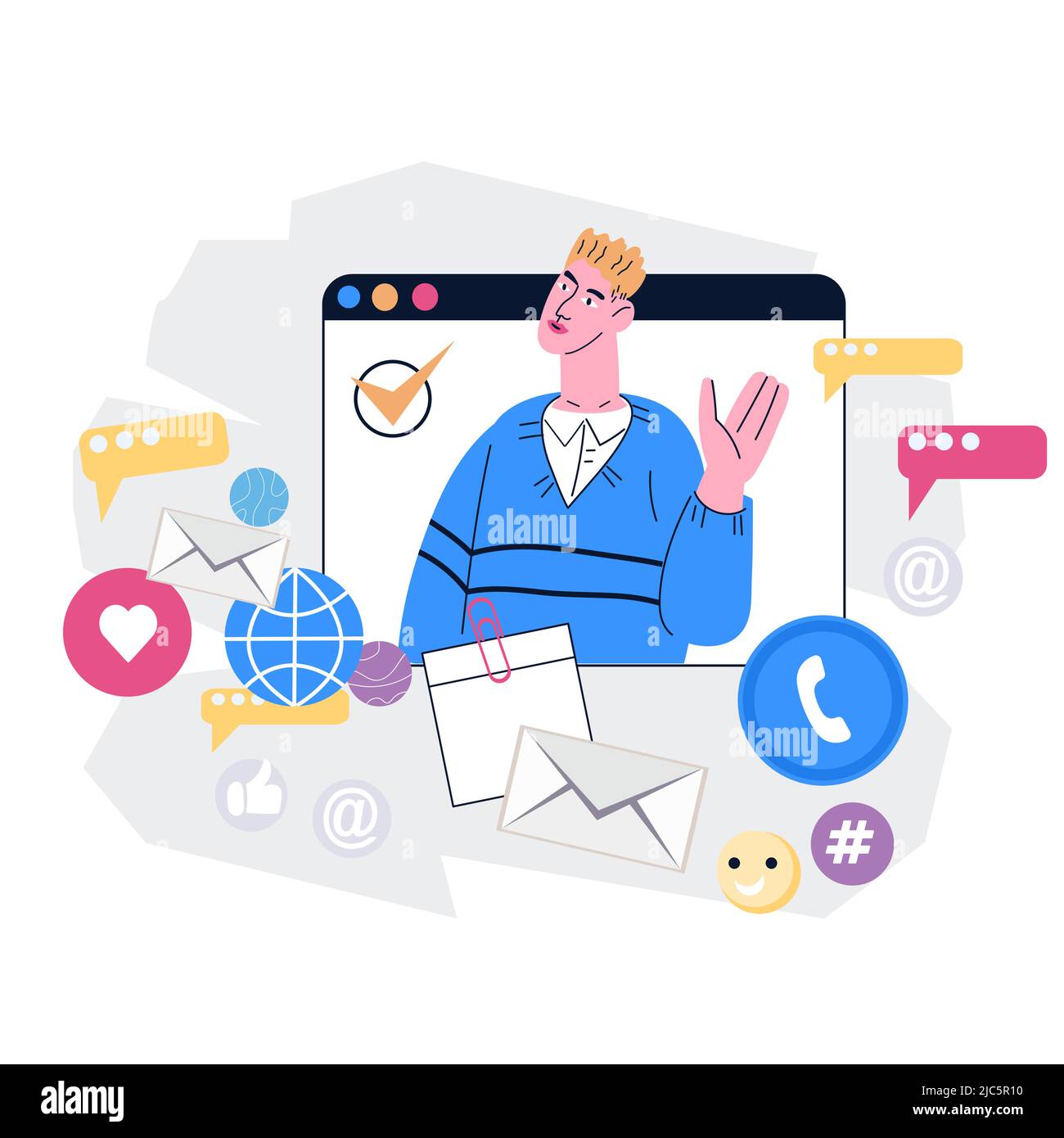 Global communication and management business on international Internet ...