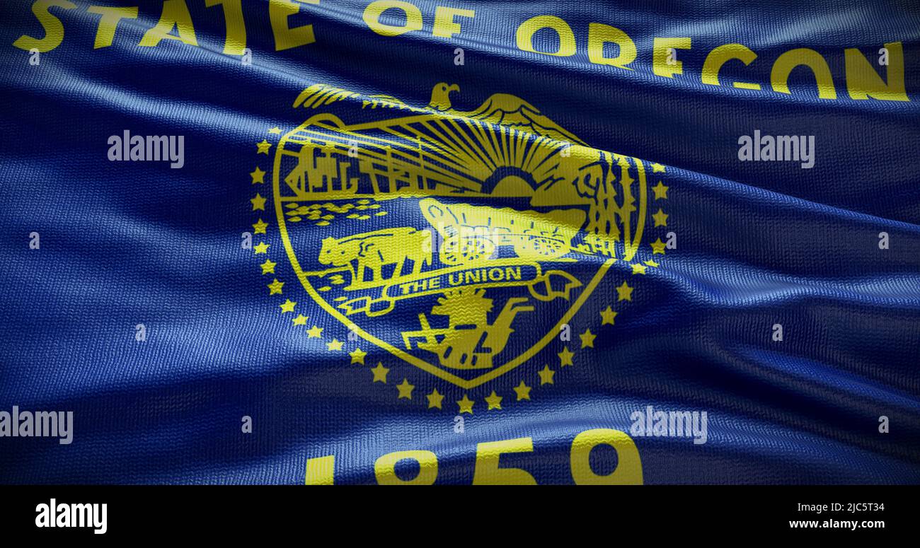 Oregon state flag background illustration, USA symbol backdrop Stock ...