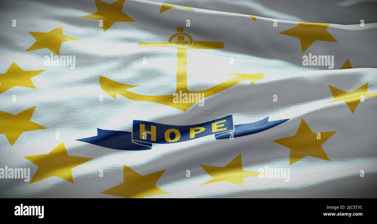 Rhode Island state flag background illustration, USA symbol backdrop ...
