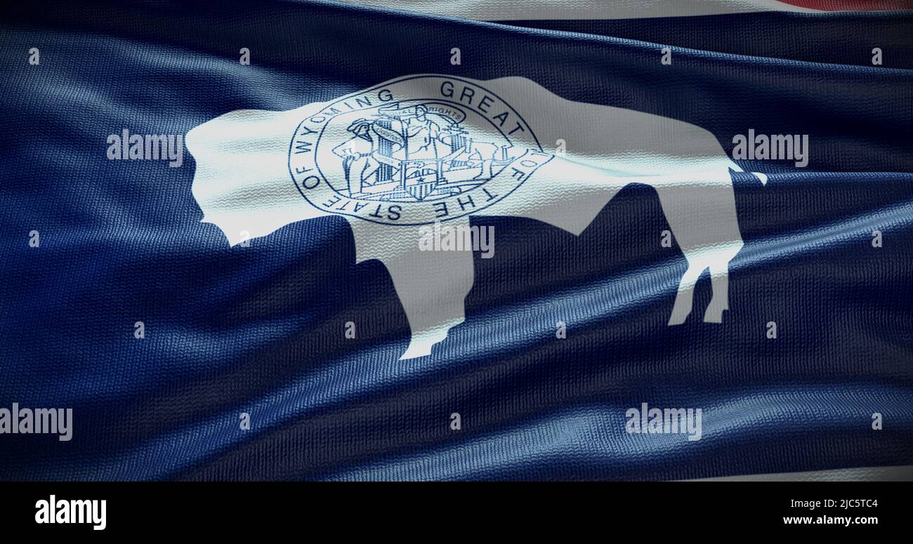 Wyoming state flag background illustration, USA symbol backdrop Stock ...