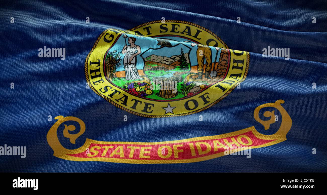 Idaho state flag background illustration, USA symbol backdrop Stock ...