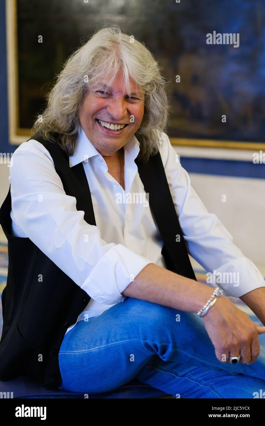 Madrid, Spain. 10th June, 2022. The singer Jose Merce, poses during the ...