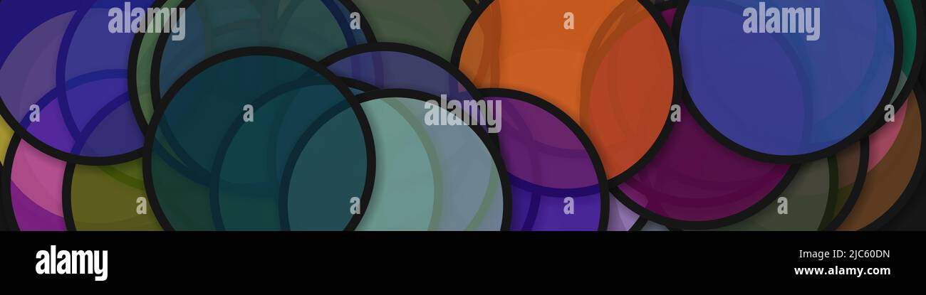 Circle shadows generative art background art illustration Stock Vector ...