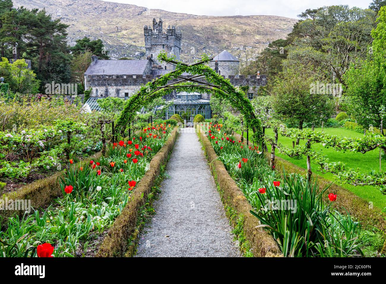 Glenveagh, Ireland- May 7, 2022: Spirng time at Glenveagh Castle ...