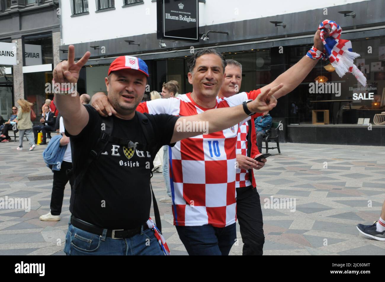 Copenhagen /Denmark/10 June 2022 /Denmark meet Croatia UEFA national ...