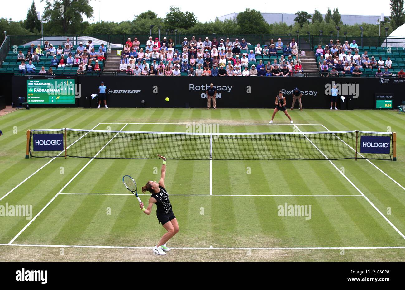 A general view of action between Brazil’s Beatriz Haddad Maia and ...