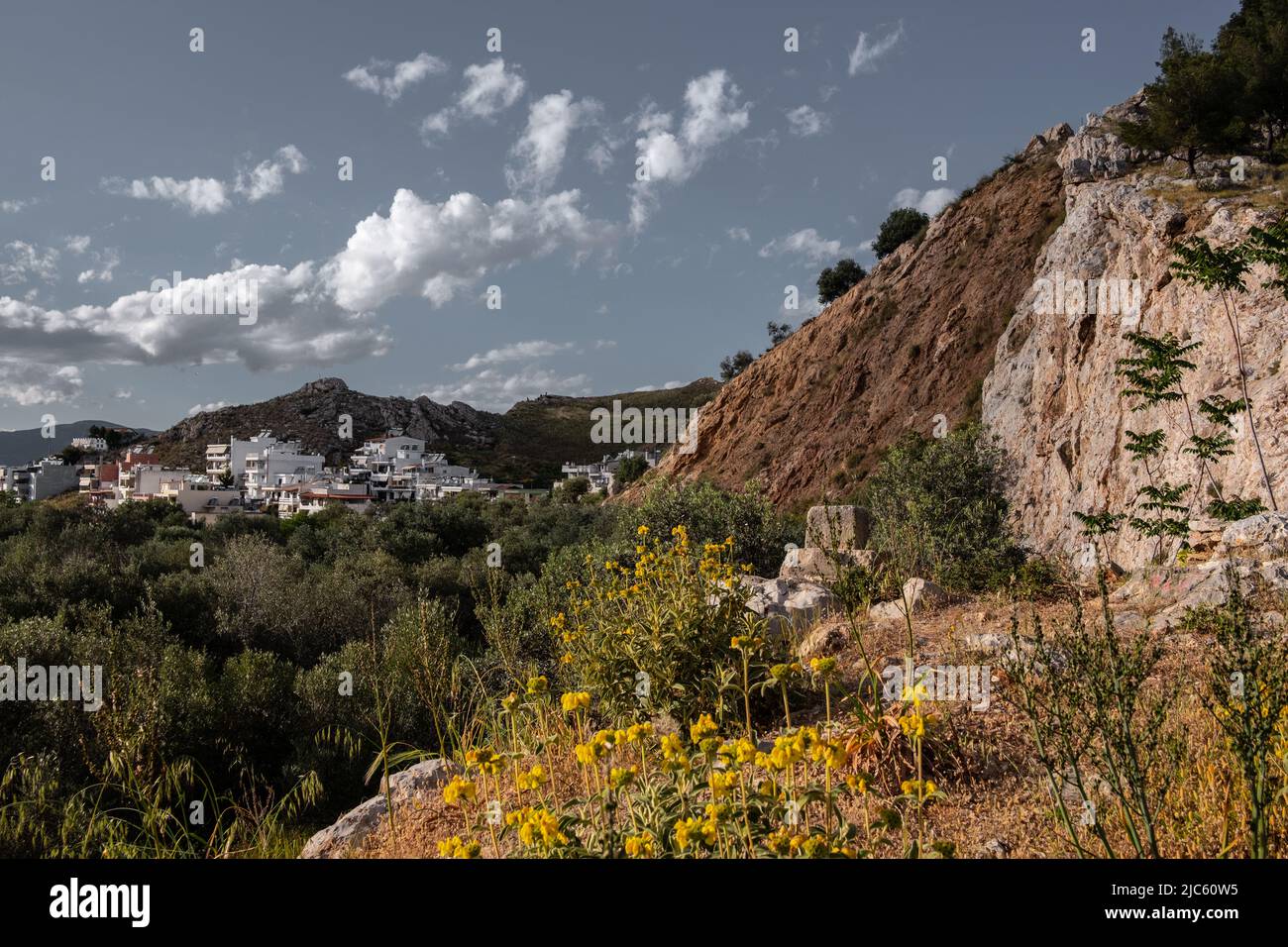 Ahousing development in the Northern suburb of Panorama, Athens Stock ...