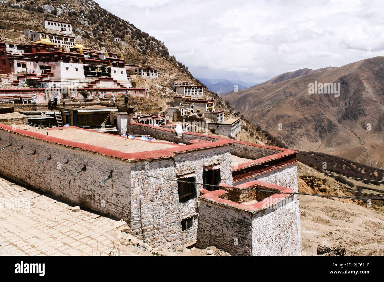 Ganden Monastery on top of Wangbur Mountain is the 1st and primary ...