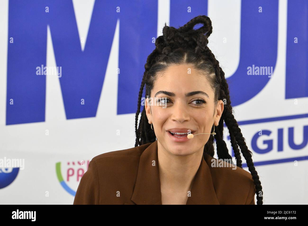 Rome, Italy. 10th June, 2022. Elodie during the Pride Roma 2022 ...