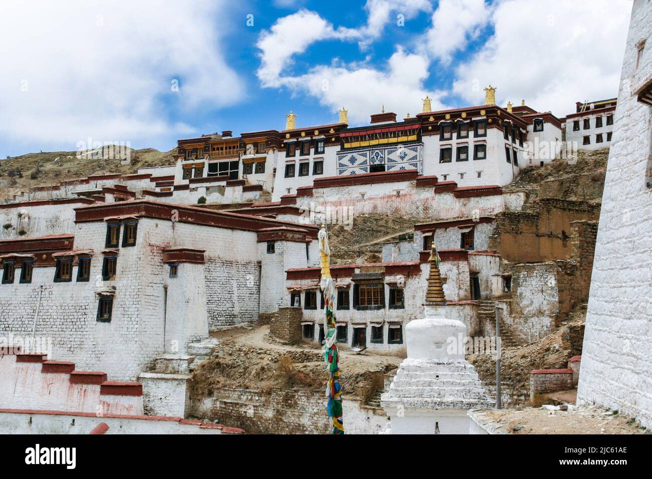 Ganden Monastery on top of Wangbur Mountain is the 1st and primary ...