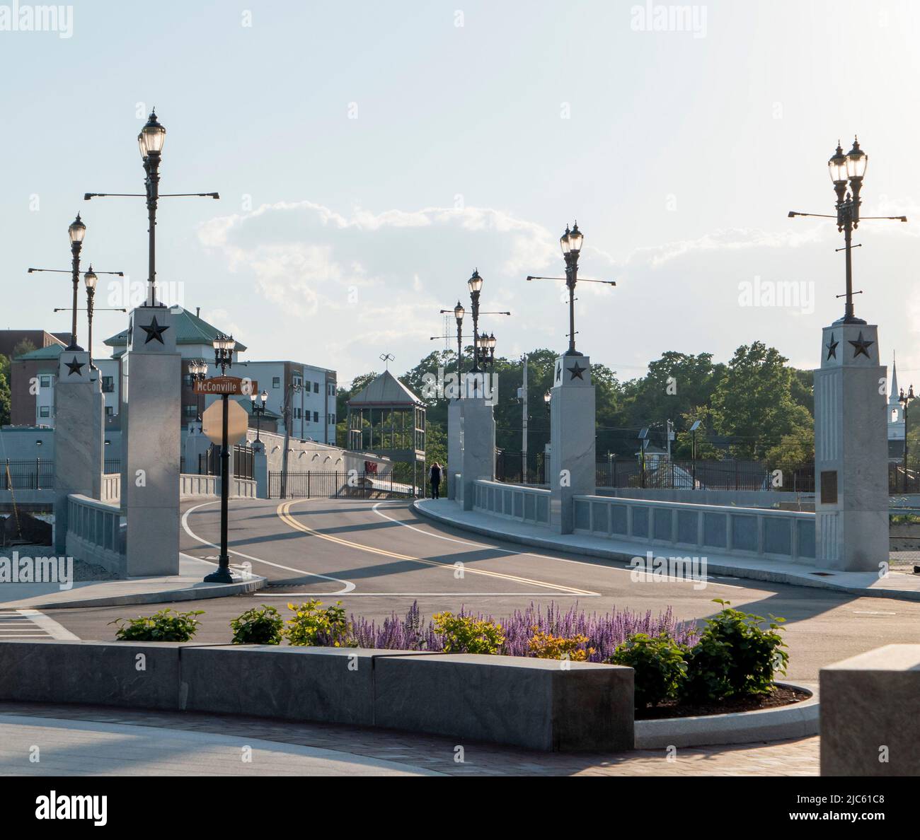 Generals Bridge in Quincy Massachusetts viewed from Generals Park Stock ...