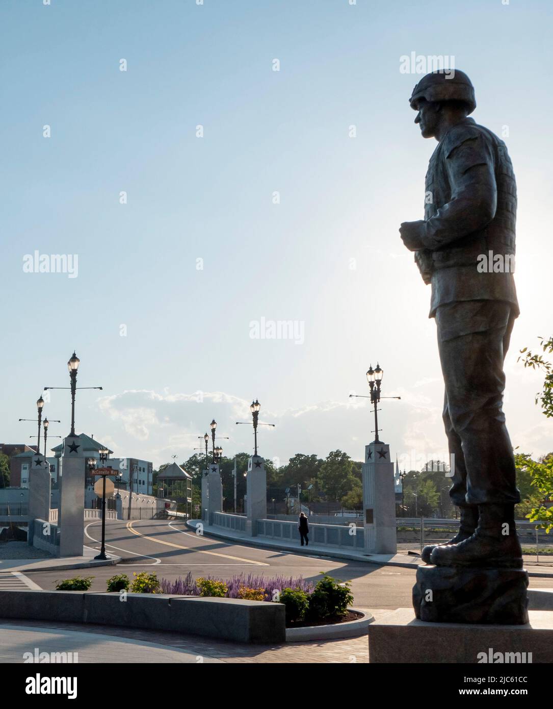 Generals Bridge in Quincy Massachusetts viewed from Generals Park Stock ...