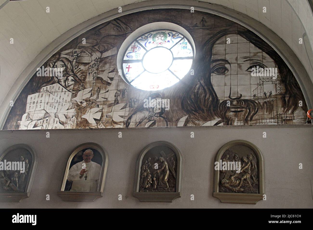 Catholic mural paintings hi-res stock photography and images - Alamy