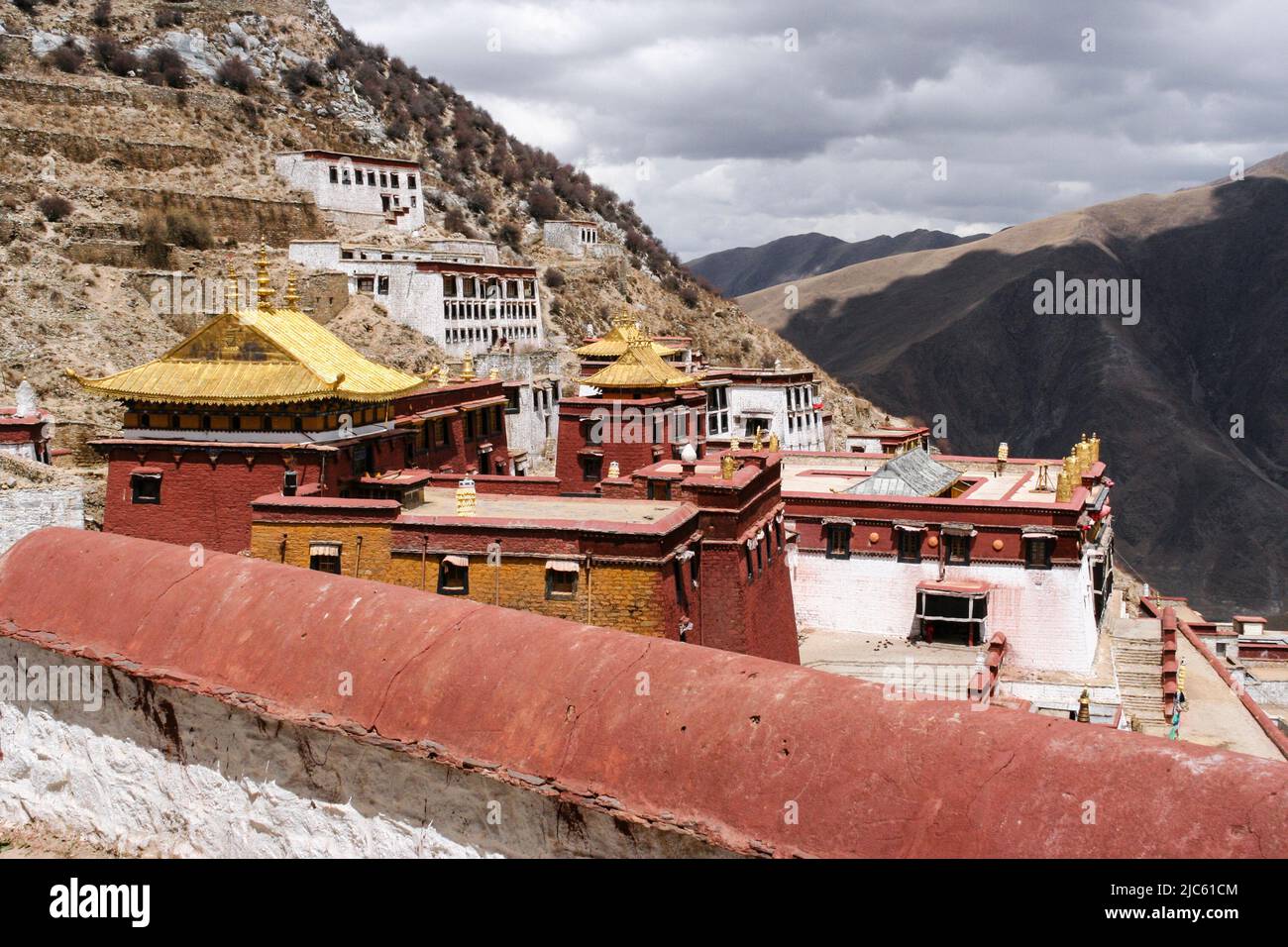 Ganden Monastery on top of Wangbur Mountain is the 1st and primary ...