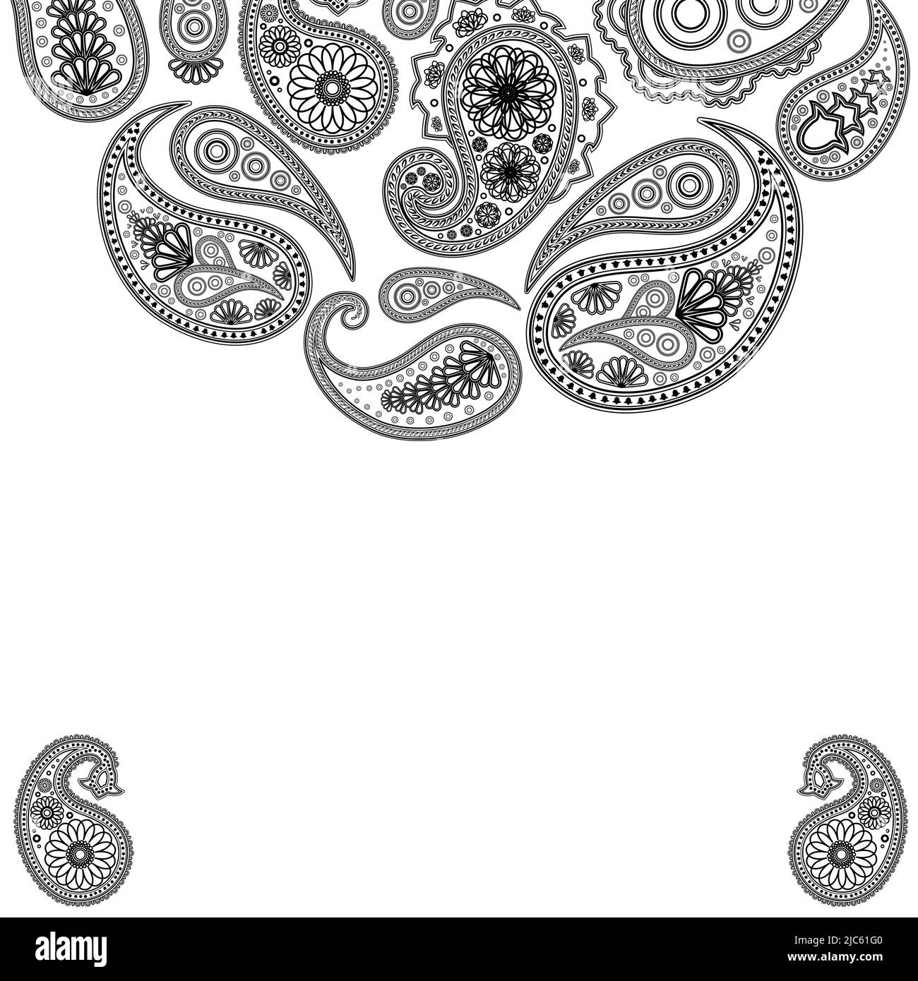 Paisley surface. Vector abstract background Illustration for your ...