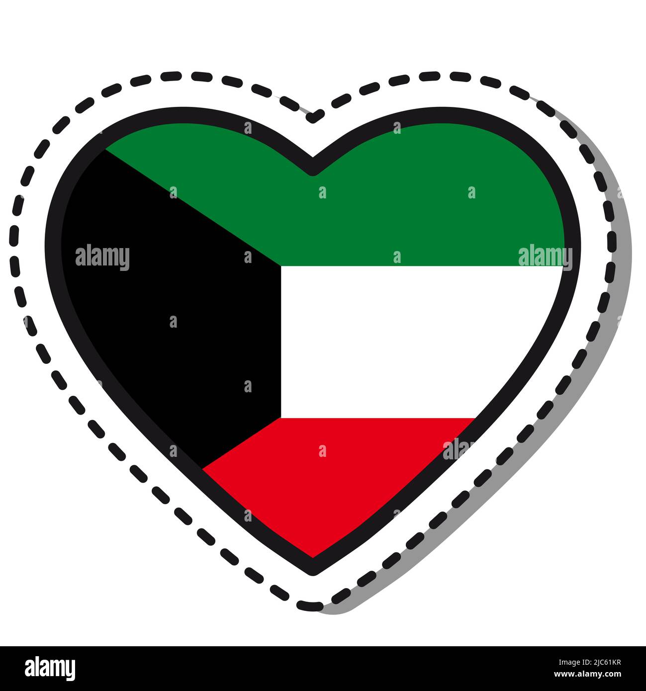Flag UAE heart sticker on white background. Vintage vector love badge ...