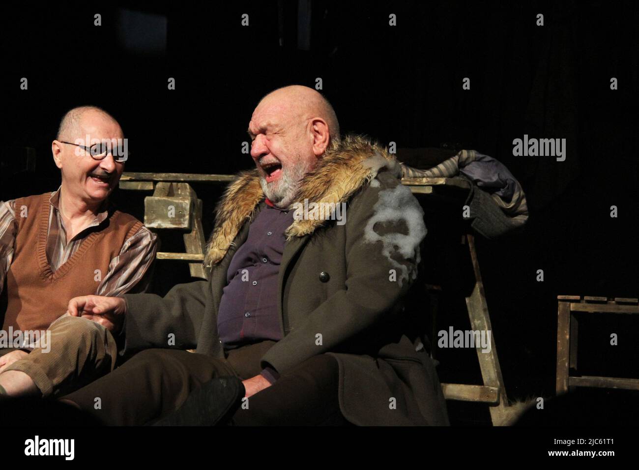 Romanian actors Horatiu Malaele & Valentin Teodosiu at Teatrul de ...