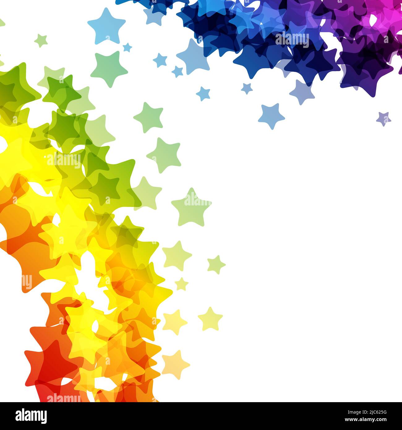 Rainbow stars border, vector texture, carnival bright decoration card ...