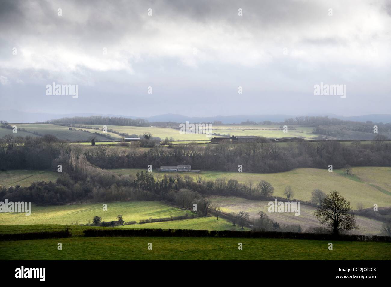 Countryside near Combe Hay, Somerset UK Stock Photo - Alamy