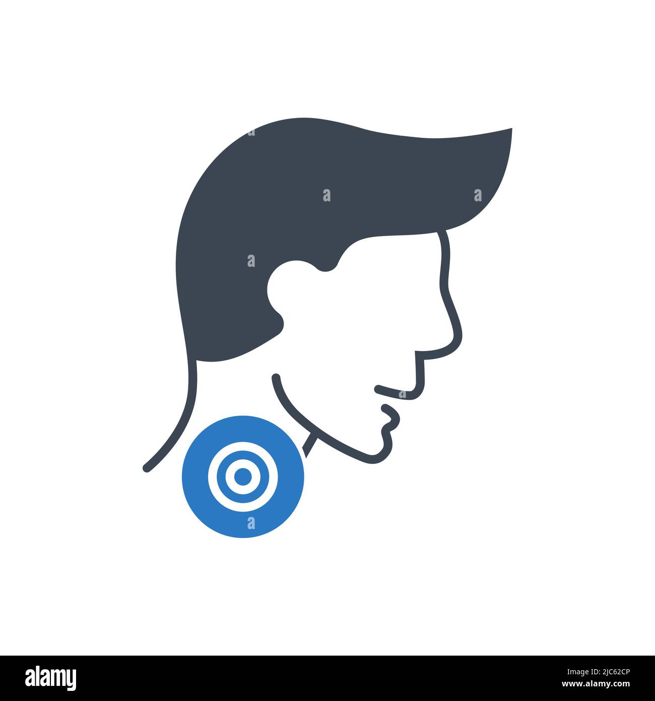 Sore Throat related vector glyph icon Stock Vector Image & Art - Alamy