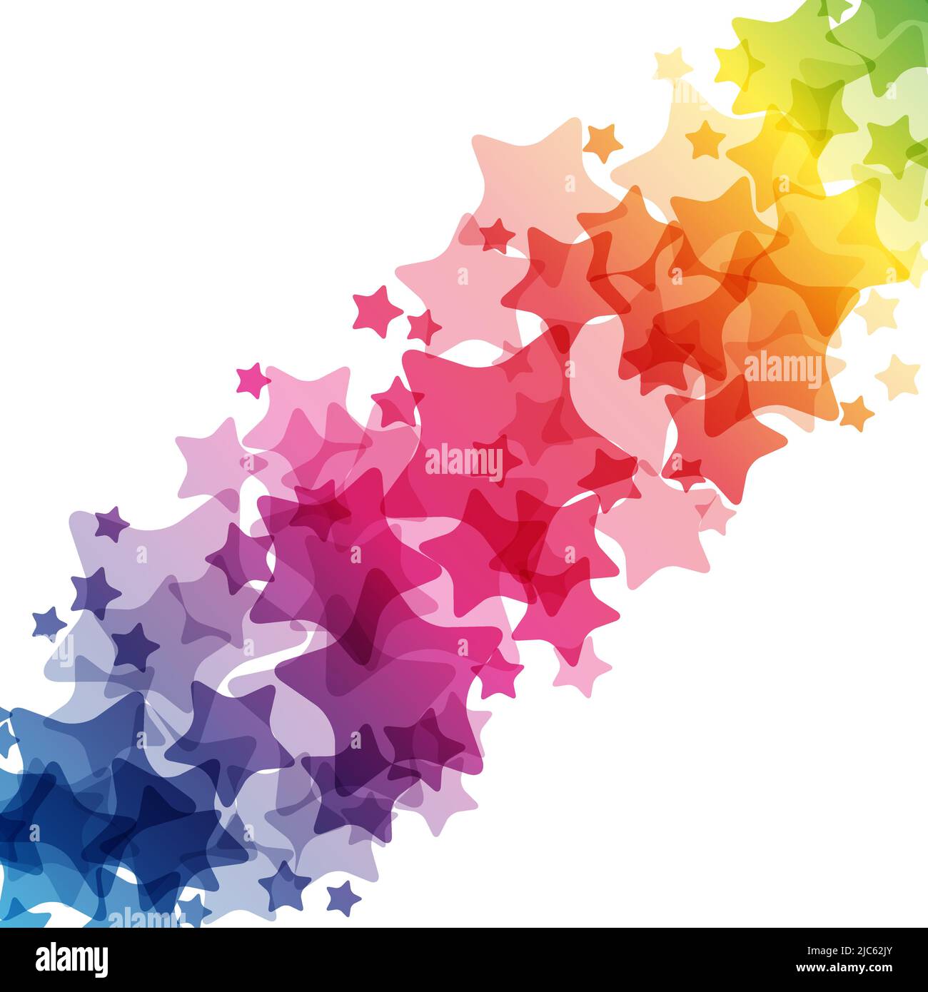 Rainbow stars border, vector texture, carnival bright decoration card ...