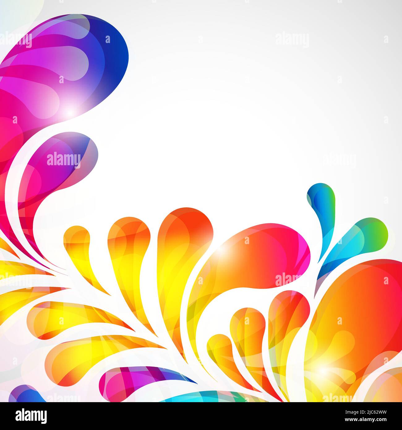 Abstract bright background with teardrop-shaped arches Stock Vector ...