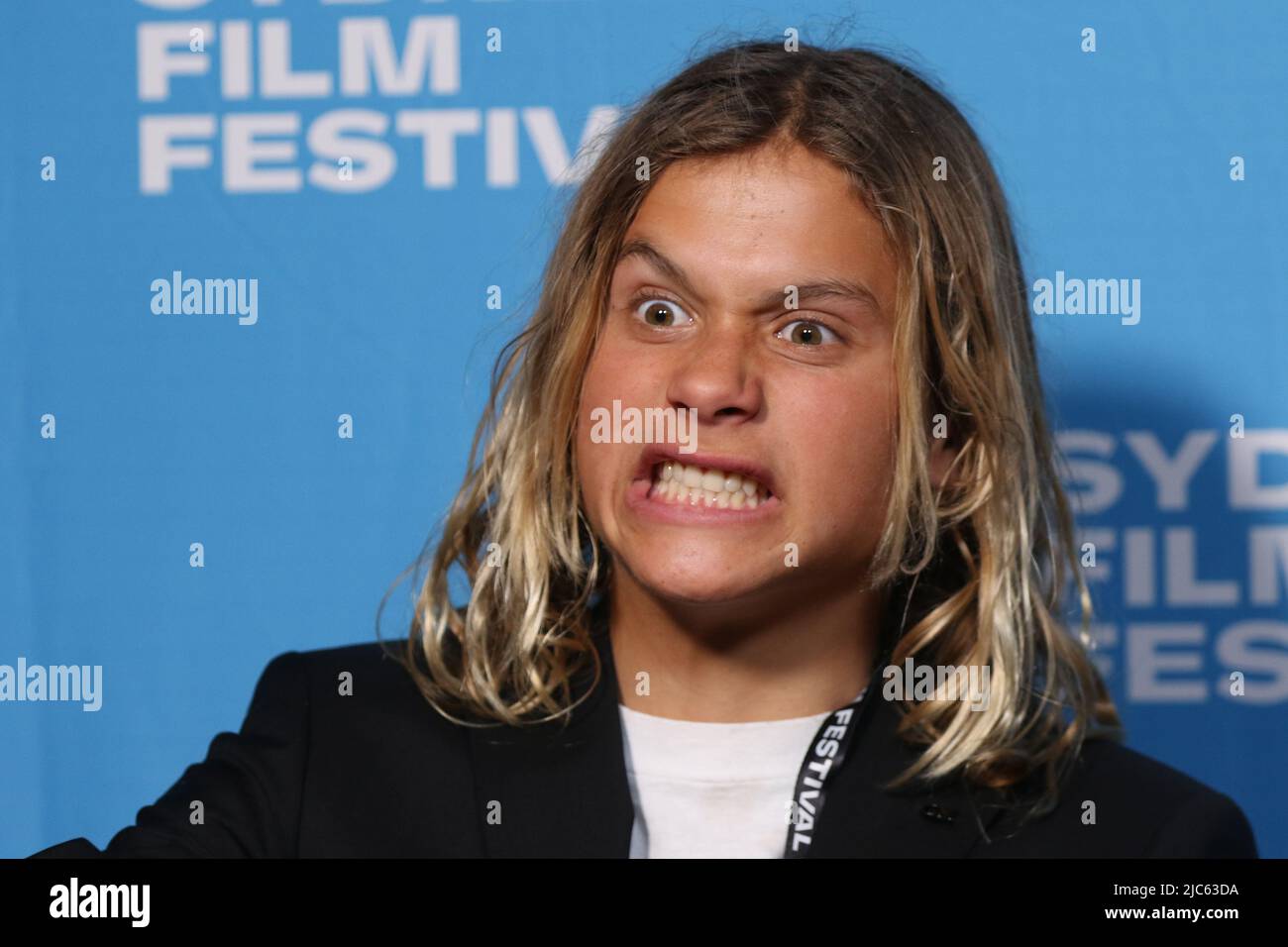 Sydney, Australia. 10th June, 2022. Cast member Rasmus King arrives on ...