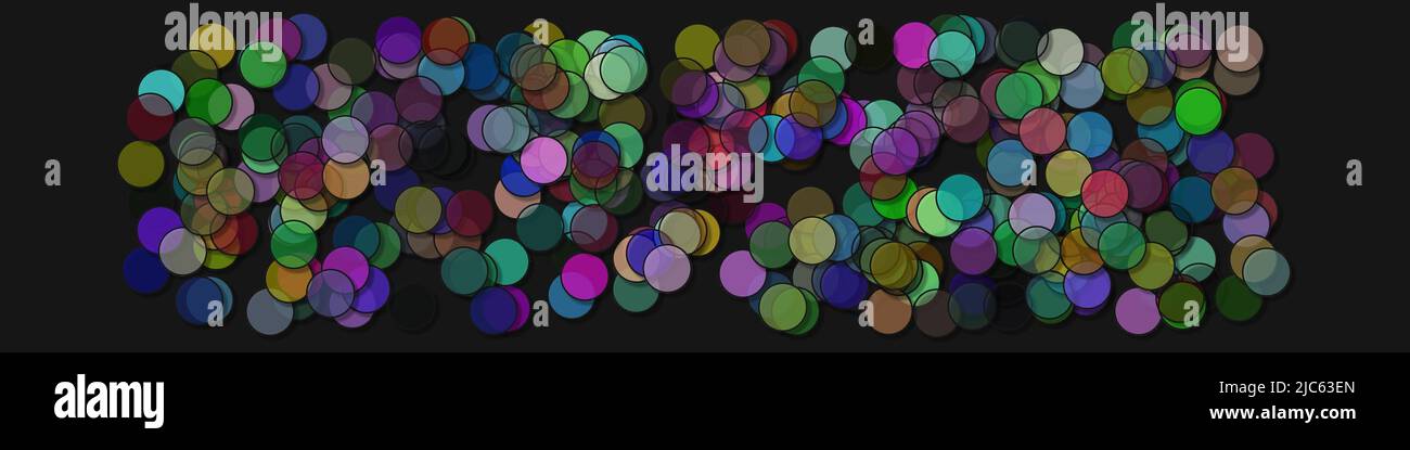 Circle shadows generative art background art illustration Stock Vector ...