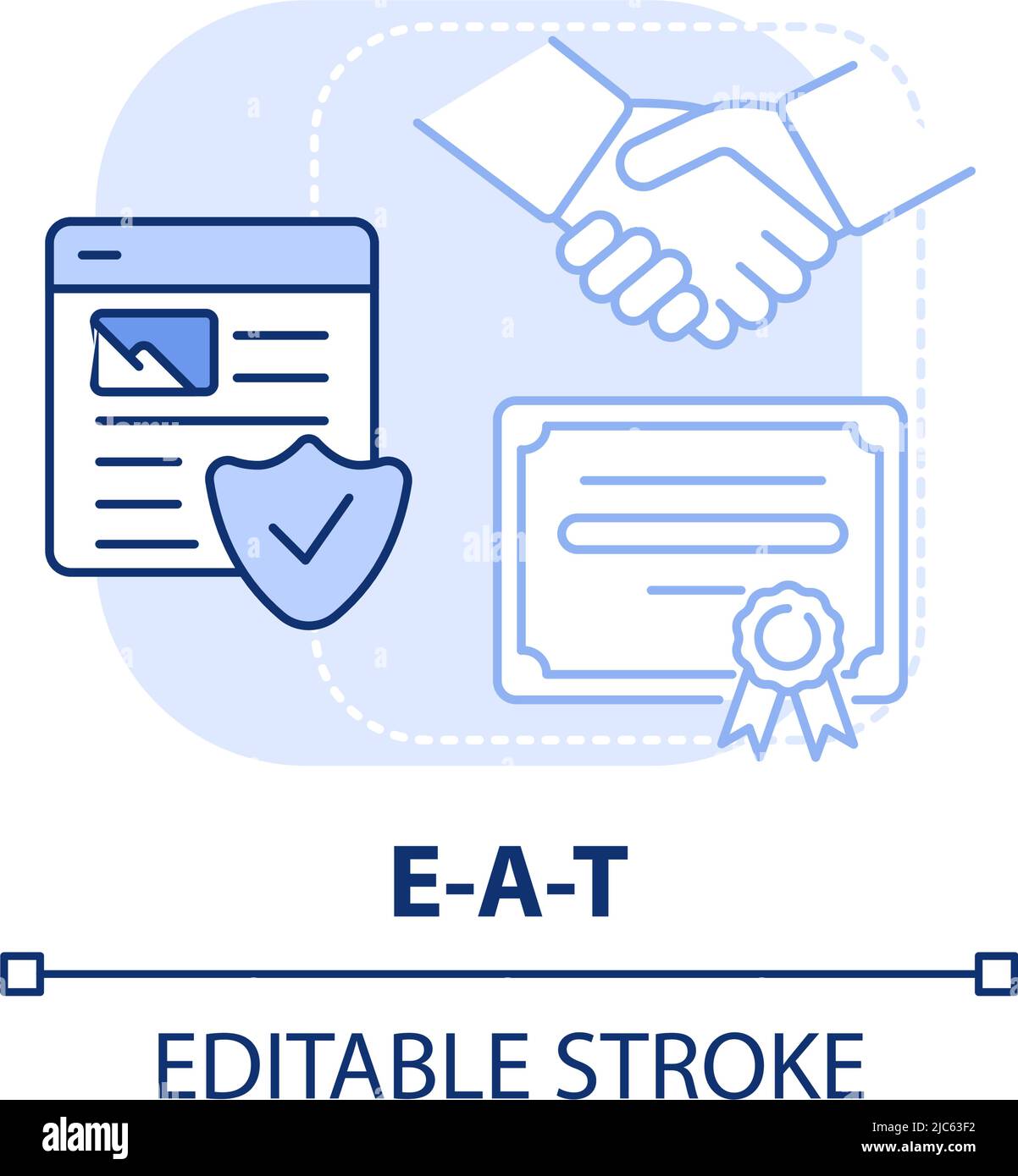 EAT light blue concept icon Stock Vector Image & Art - Alamy