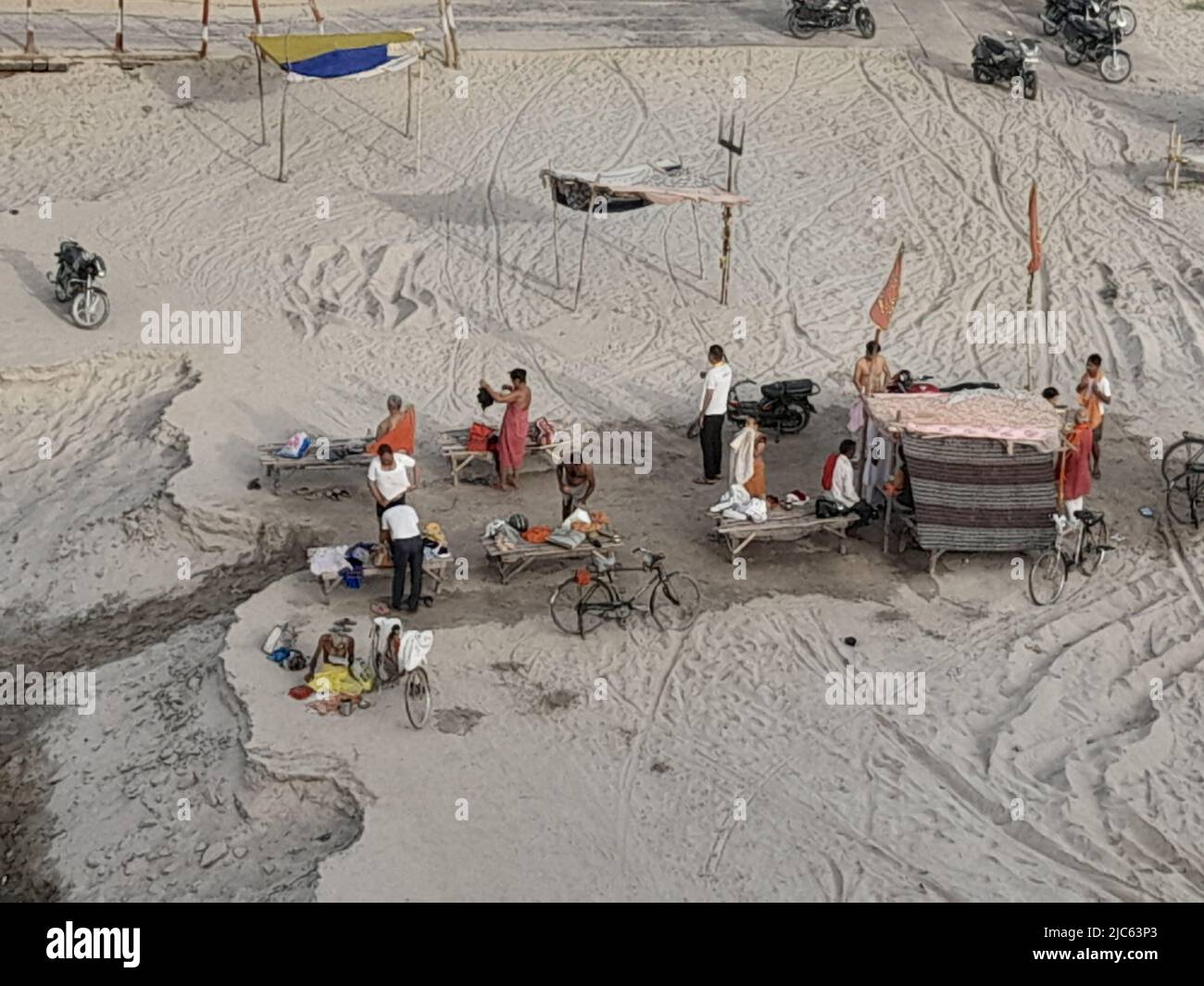 India. 9th June, 2022. Hindu devotees gathered to offer Ganga Aarti ...