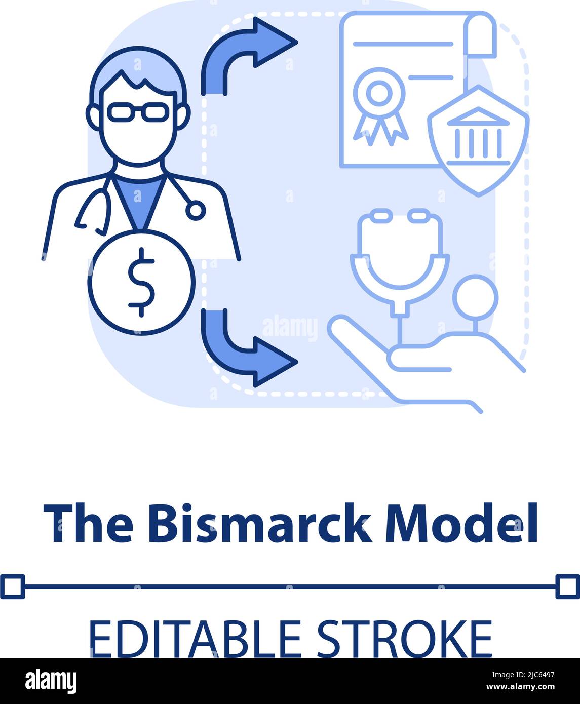 Bismarck model light blue concept icon Stock Vector Image & Art - Alamy