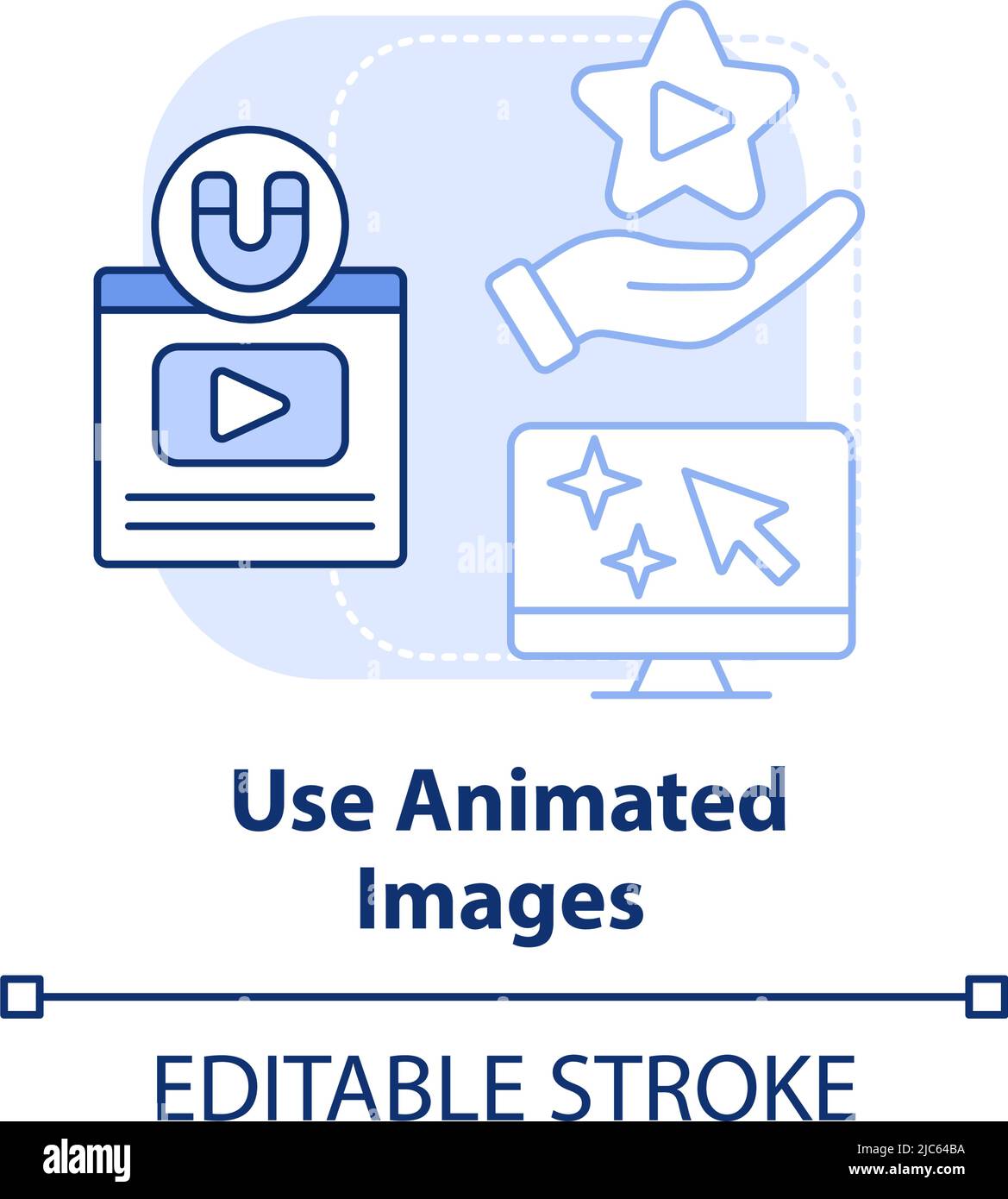 Use animated images light blue concept icon Stock Vector Image & Art ...