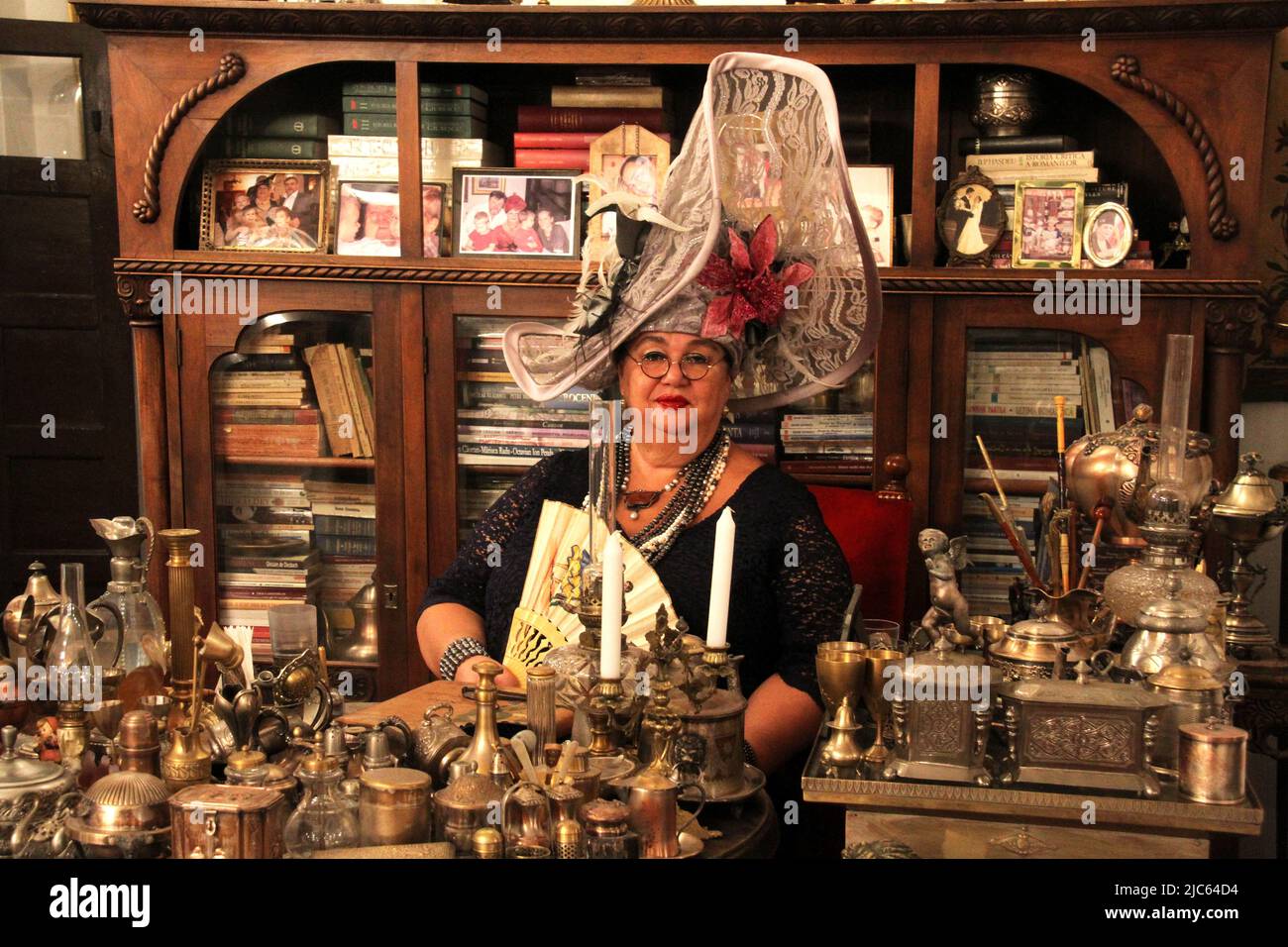 Bucharest, Romania. Kera Calita, owner of the 'Locanta Jaristea ...