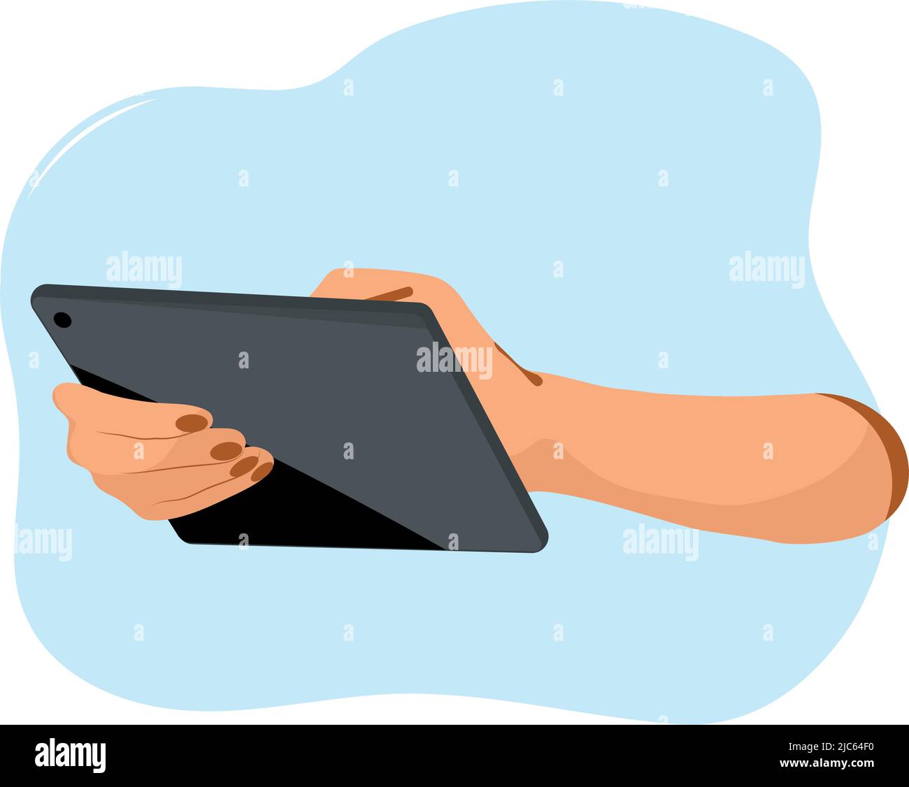 Top view tablet white Stock Vector Images - Alamy