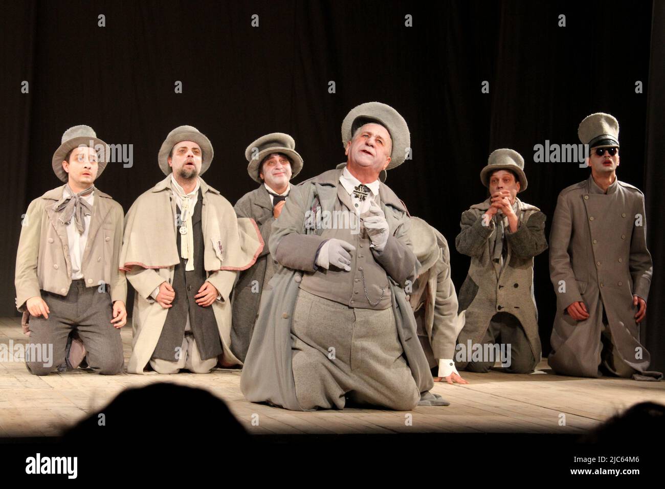 Romanian actor George Mihaita performing in "The Inspector General" by ...