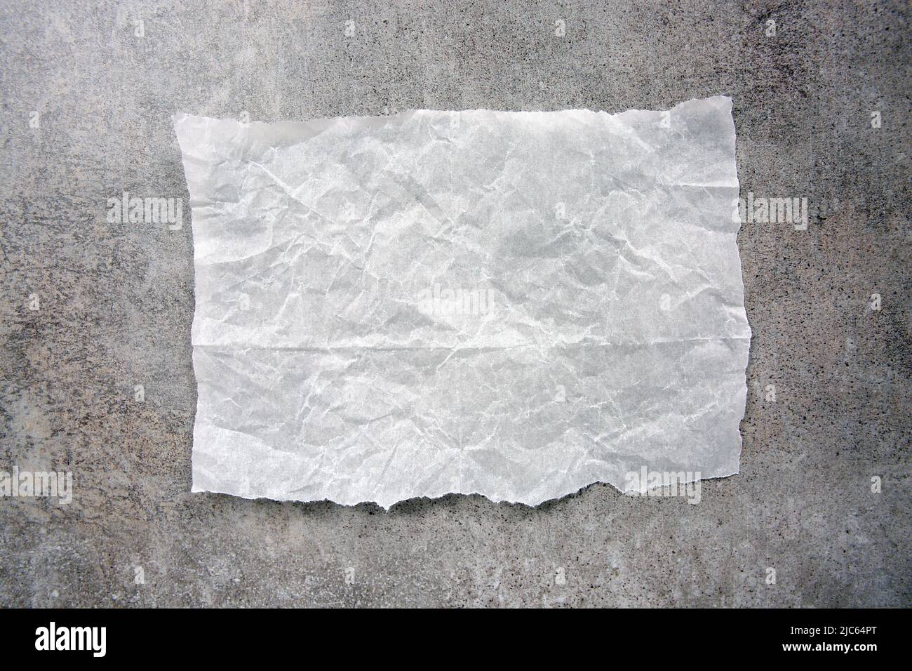 White empty paper on grey table top view,food advertisement design ...