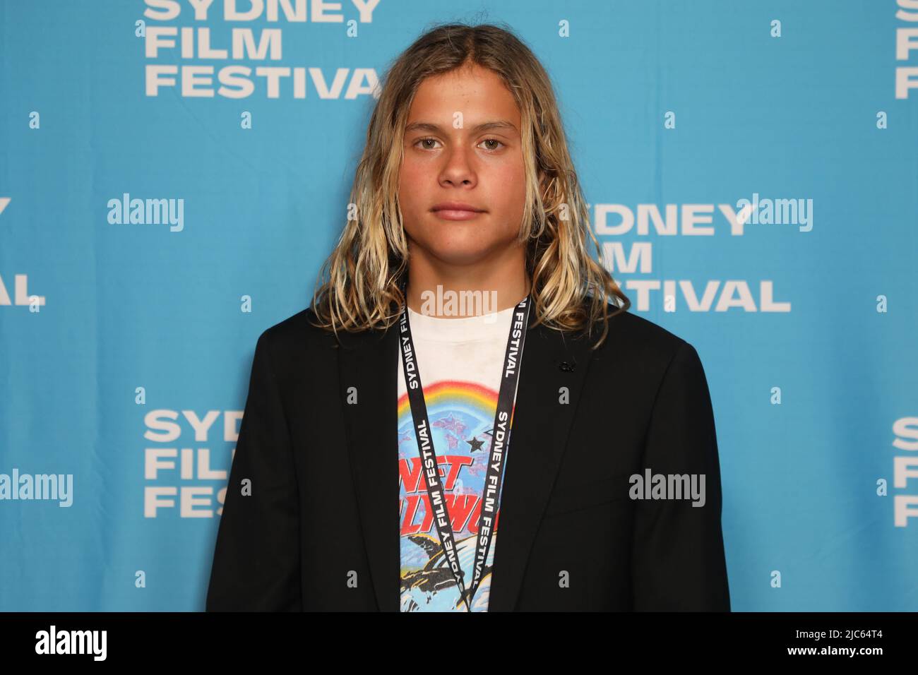 Sydney, Australia. 10th June 2022. Cast member Rasmus King arrives on ...