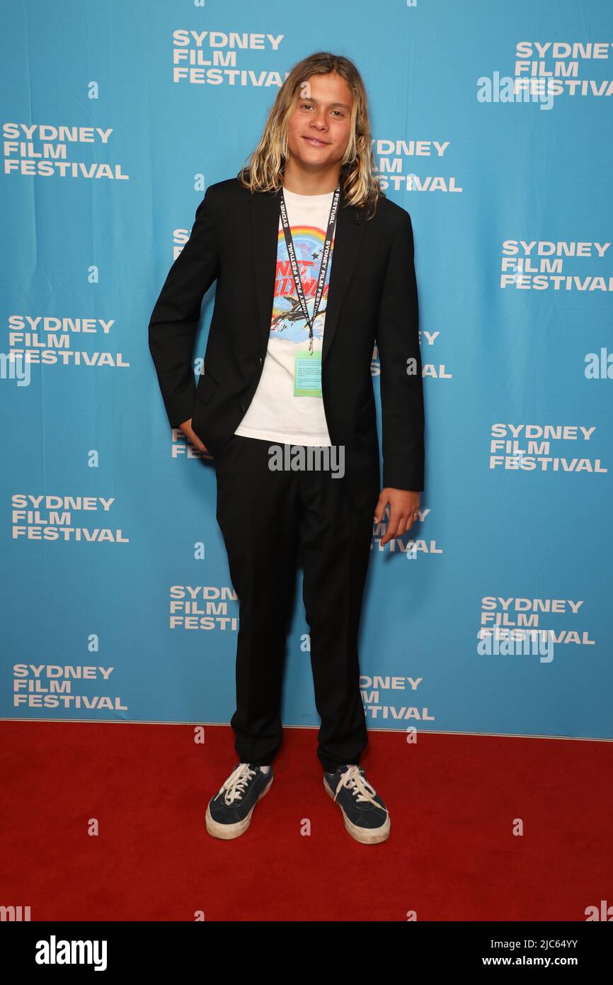 Sydney, Australia. 10th June 2022. Cast member Rasmus King arrives on ...