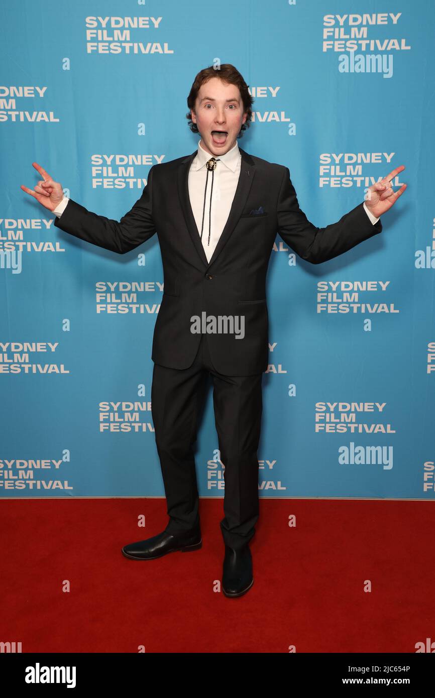Sydney, Australia. 10th June, 2022. Cast member Rory Potter arrives on ...