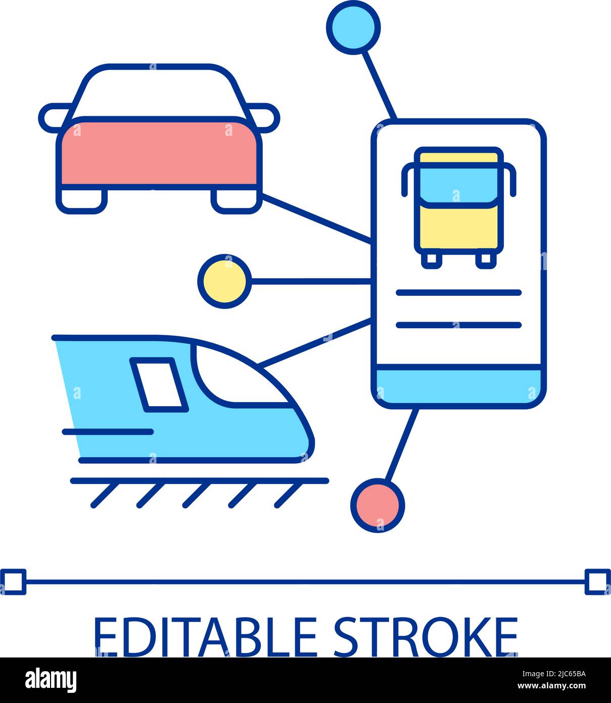 Public transport planning Cut Out Stock Images & Pictures - Alamy