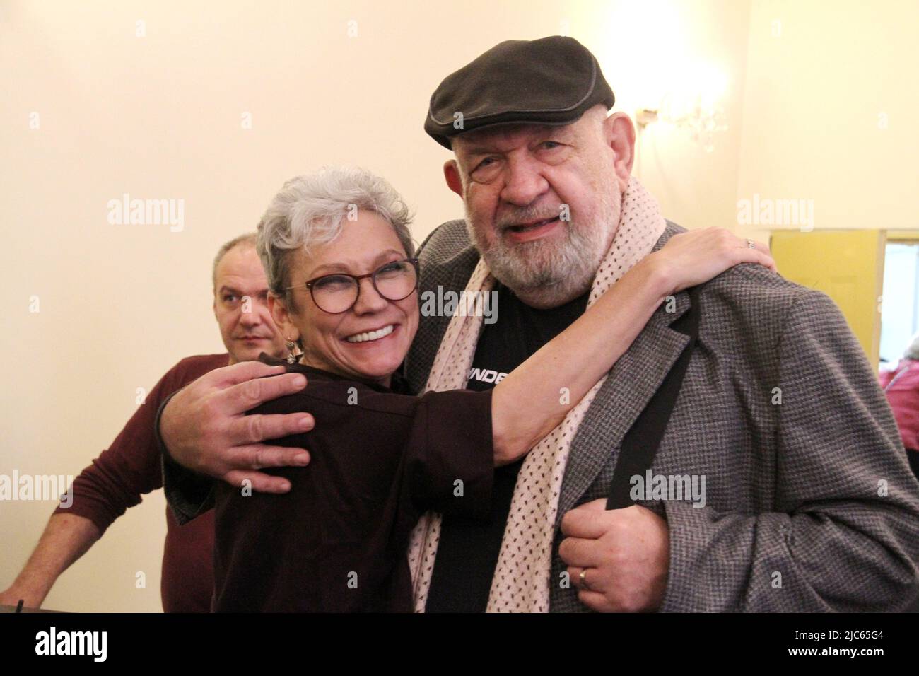 Romanian actors Oana Pellea and Valentin Teodosiu, 2019 Stock Photo - Alamy