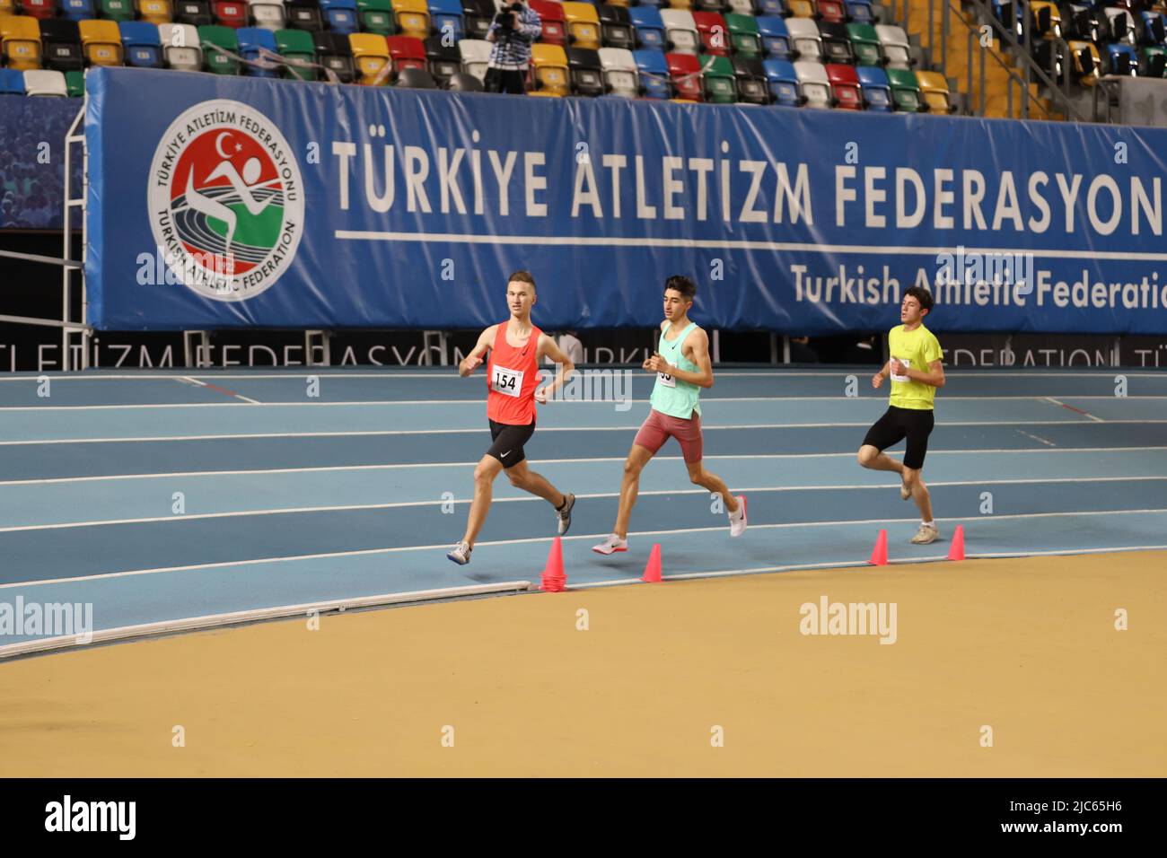 ISTANBUL, TURKEY - DECEMBER 11, 2021: Athletes running during Turkish ...