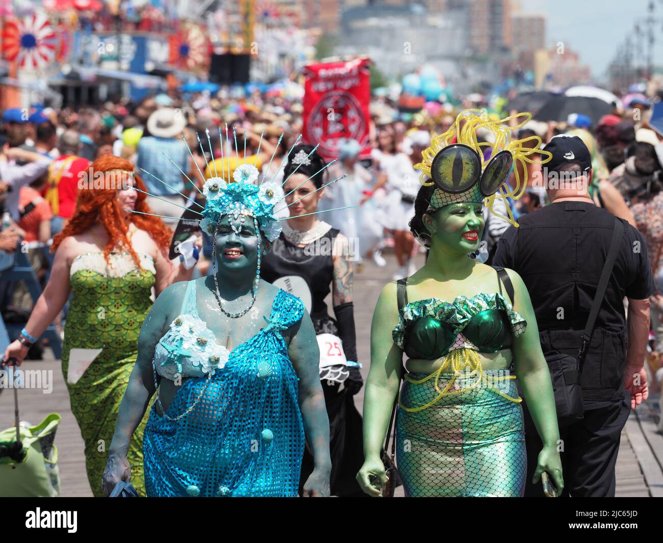 2019 edition of the Coney Island Mermaid Parade Stock Photo - Alamy