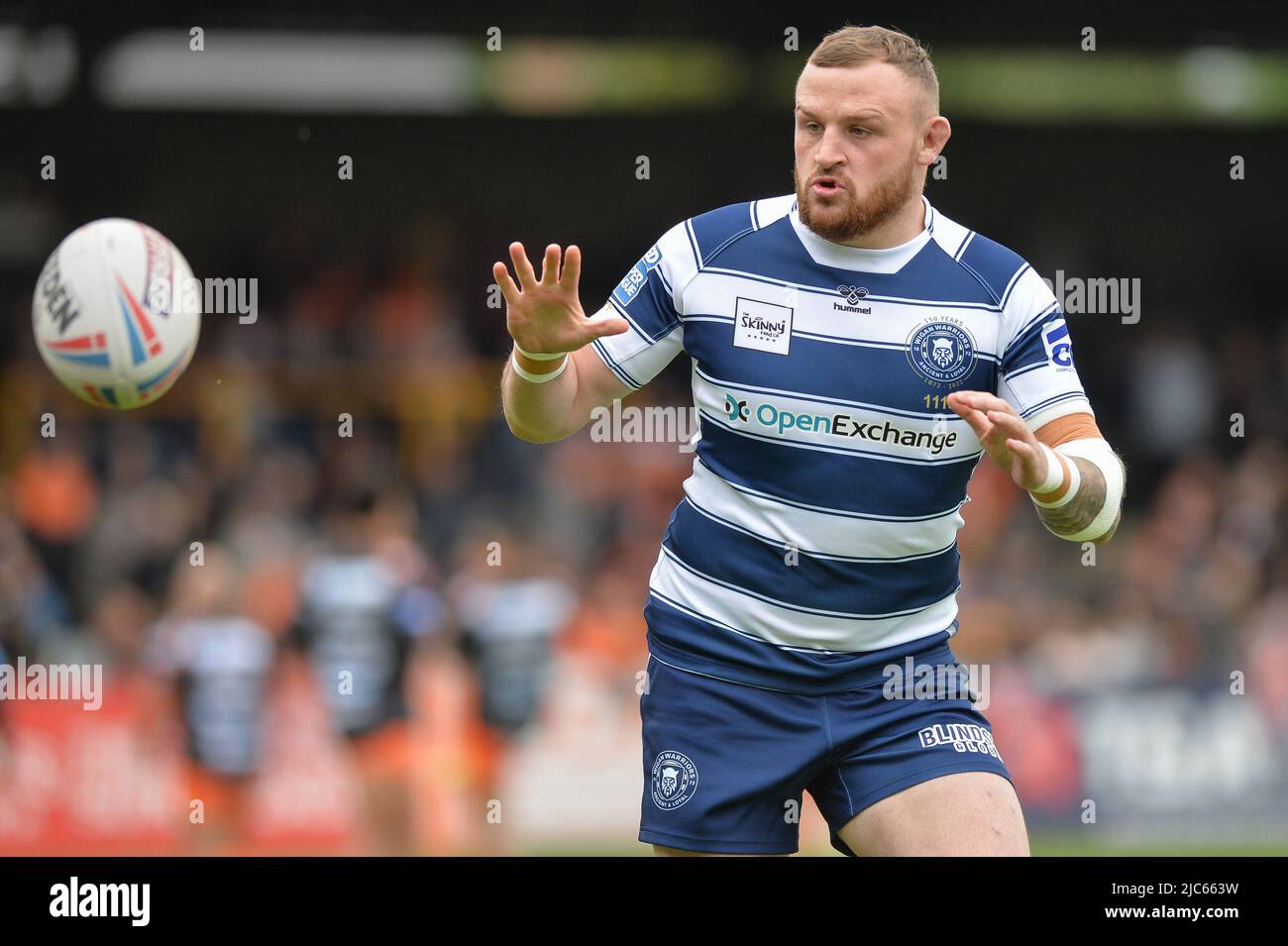 Castleford, England - 4 July 2022 - Brad Singleton of Wigan Warriors ...