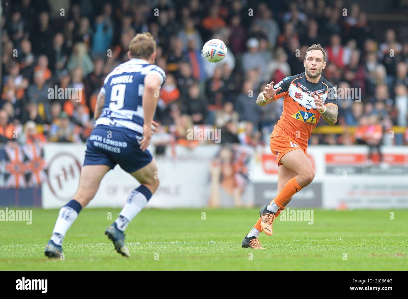Castleford, England - 4 July 2022 - Gareth O'Brien of Castleford Tigers ...