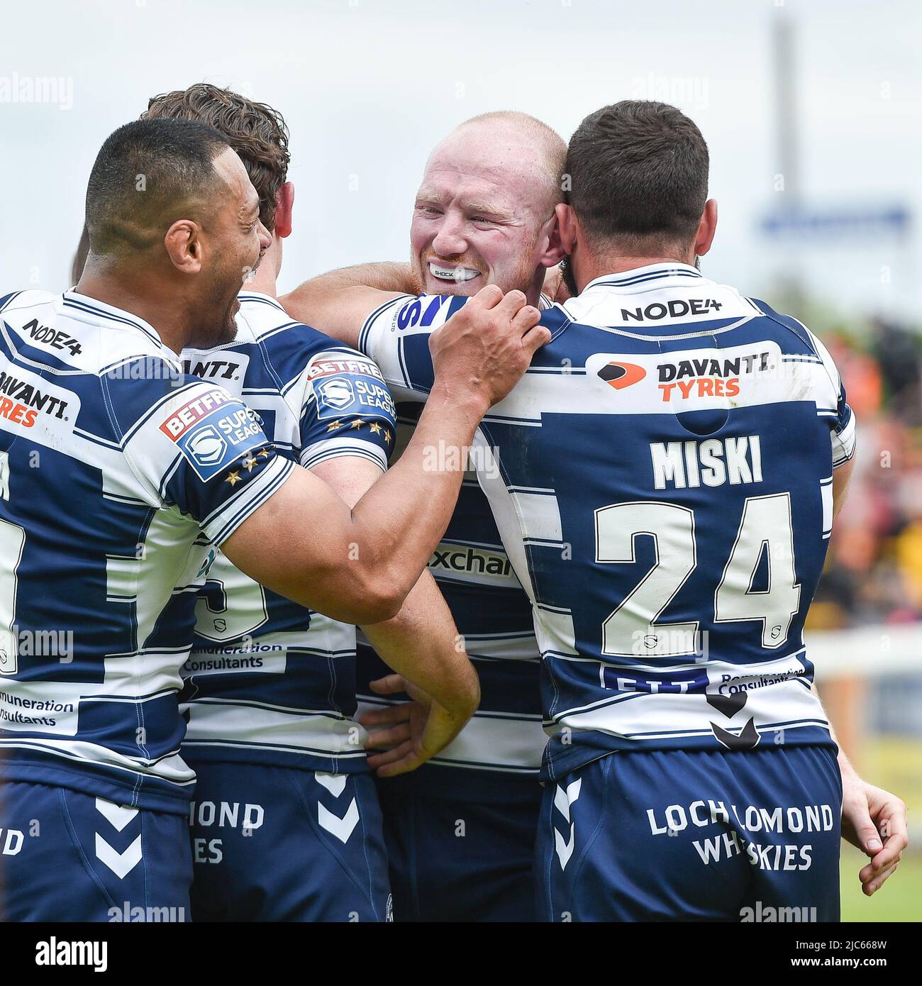 Castleford, England - 4 July 2022 - Liam Farrell of Wigan Warriors ...