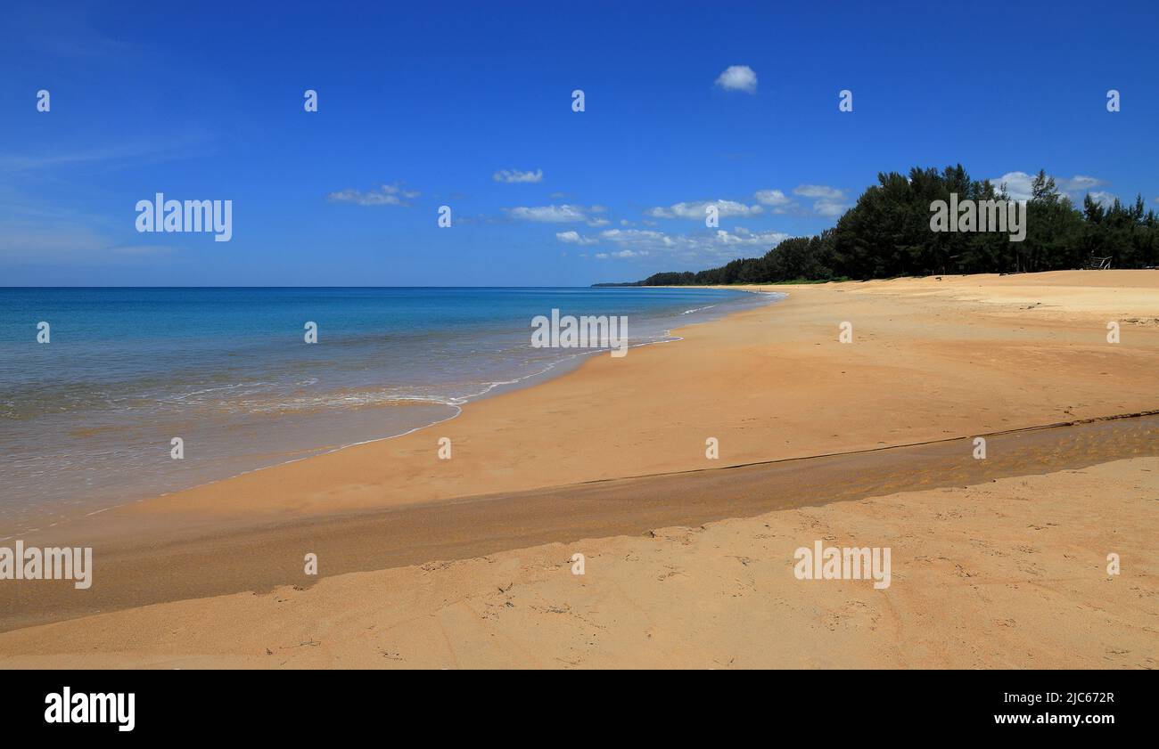 Fresh water flows into the sea on beautiful beach, with beautiful white ...