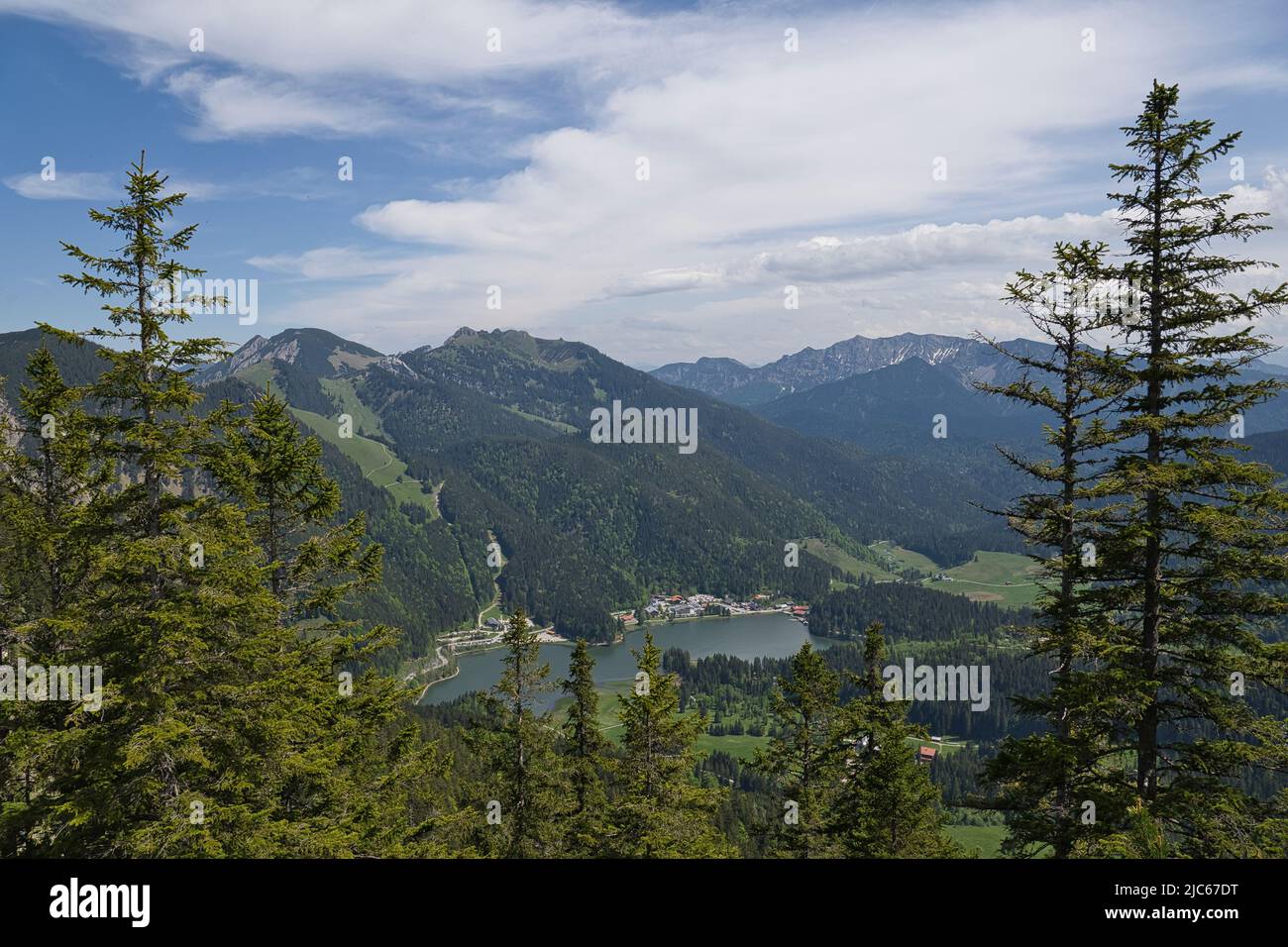 Hike to the Brecherspitz in Bavaria with a view of the Spitzingsee lake ...