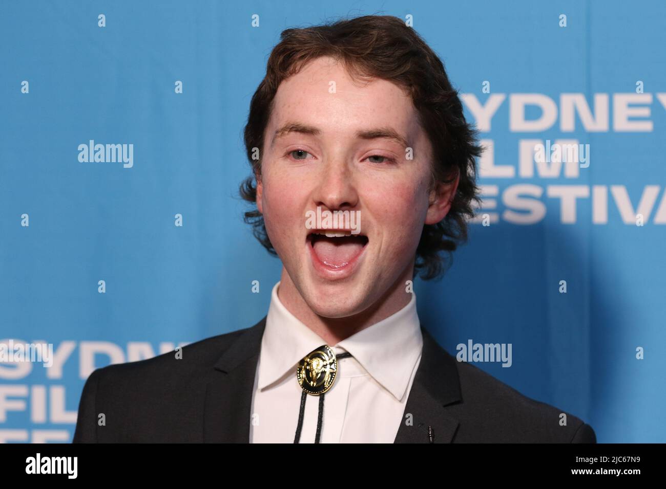 Sydney, Australia. 10th June, 2022. Cast member Rory Potter arrives on ...