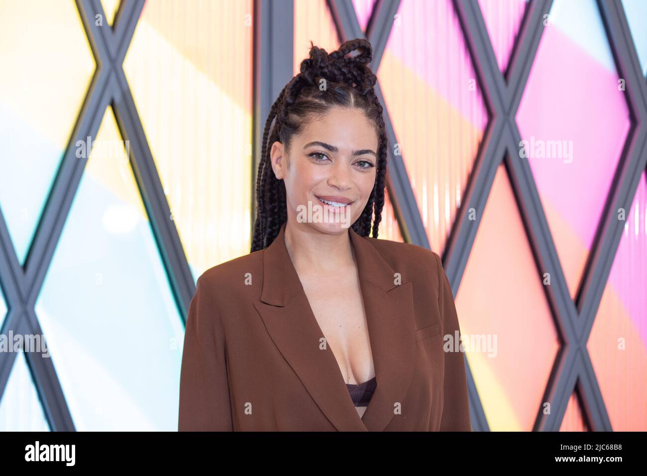 June 10, 2022, Rome, Italy: Italian singer Elodie attends the photocall ...
